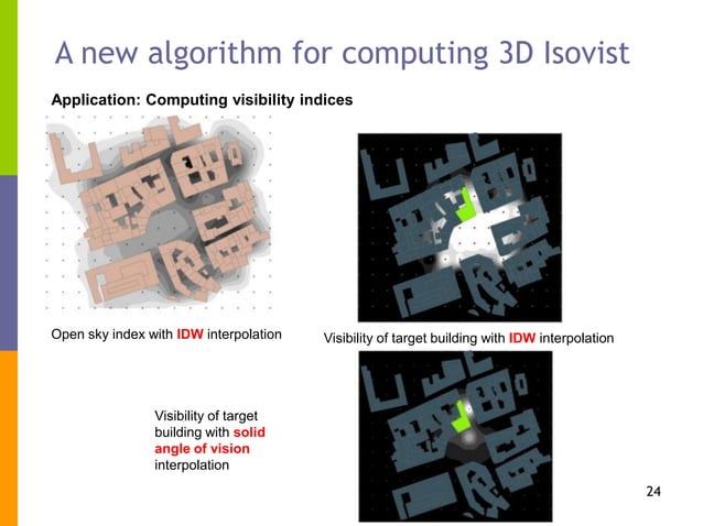 3d Isovist New Algorithm Pptx 3 D Graphics Computer Software And Applications