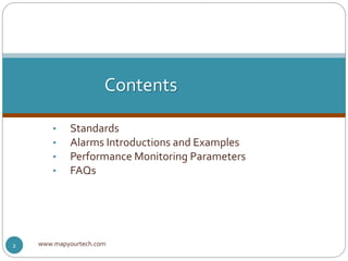 Sdh alarms performance & monitoring | PPTX