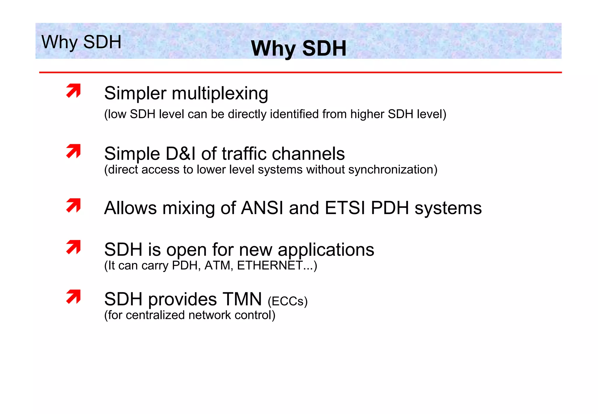 SDH and TDM telecom | PPT