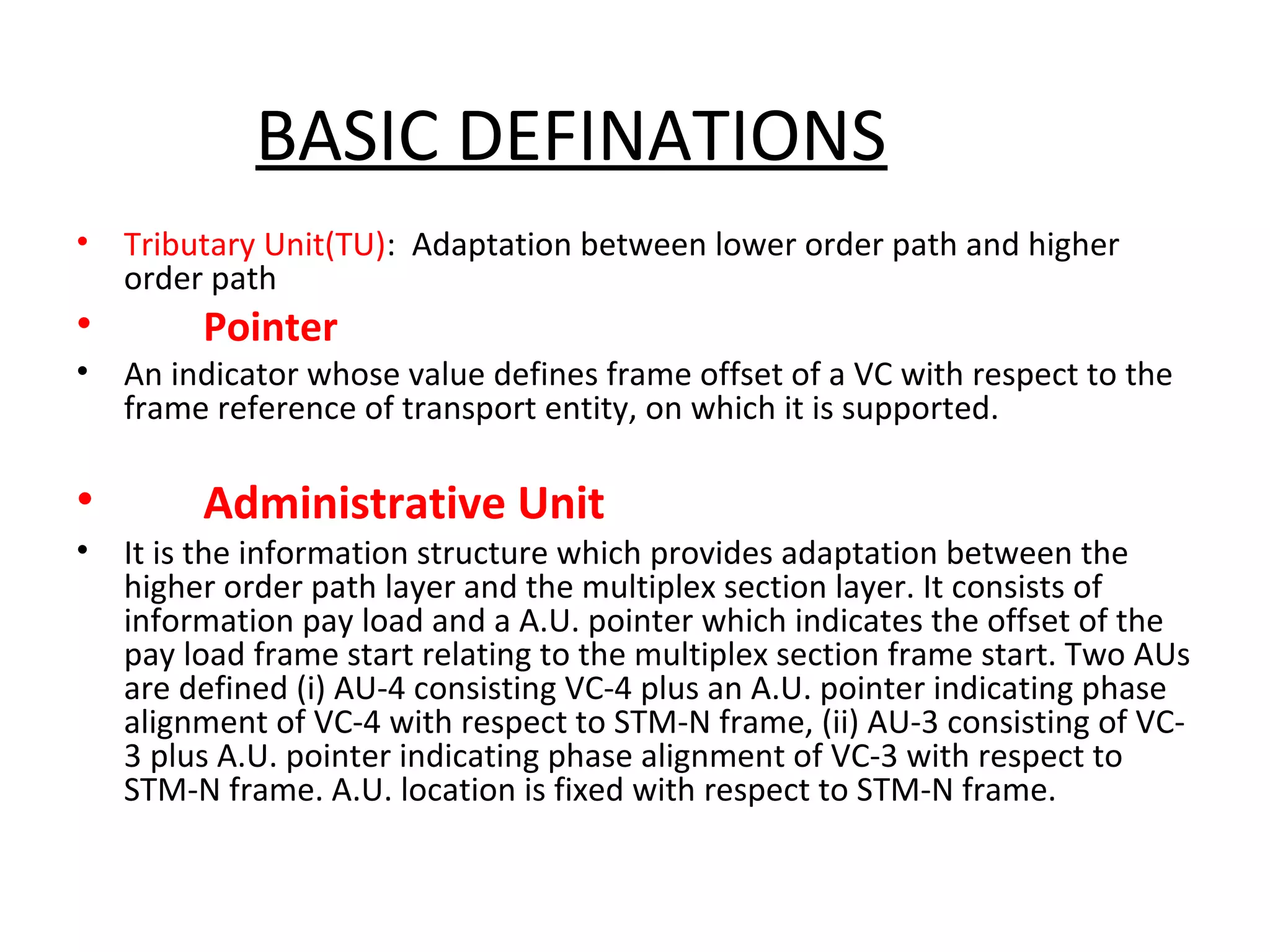 SDH BASICS | PPT
