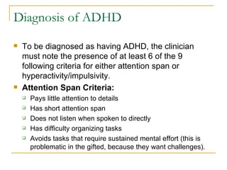 S D H D Power Point | PPT | Brain and Nervous System Disorders ...