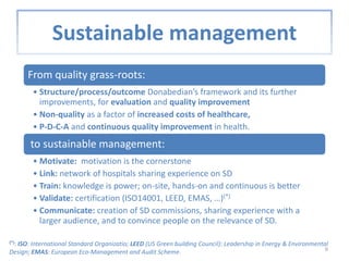 Why "sustainable" hospitals | PDF