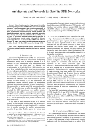 SDH over Sat.pdf | Computer Networking | Computing