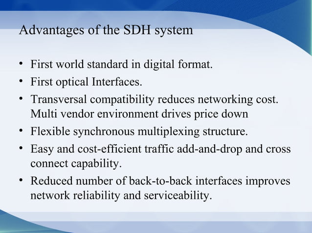 Sdh total final | PPT | Computer Networking | Computing