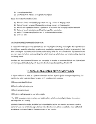SOCIAL DEVELOPMENT INDEX AND GLOBAL RETAIL DEVELOPMENT INDEX | DOCX