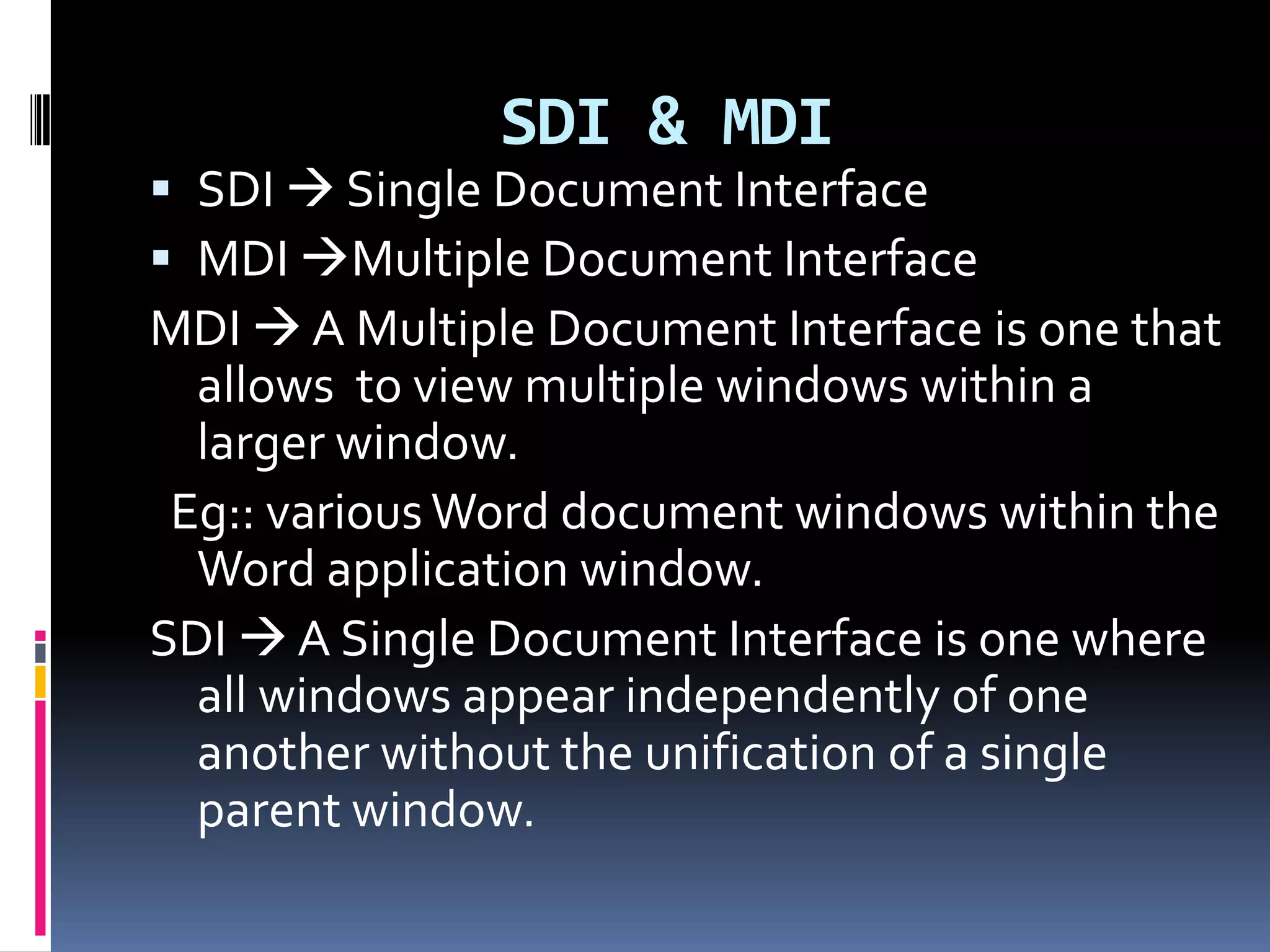 Sdi & mdi | PPTX