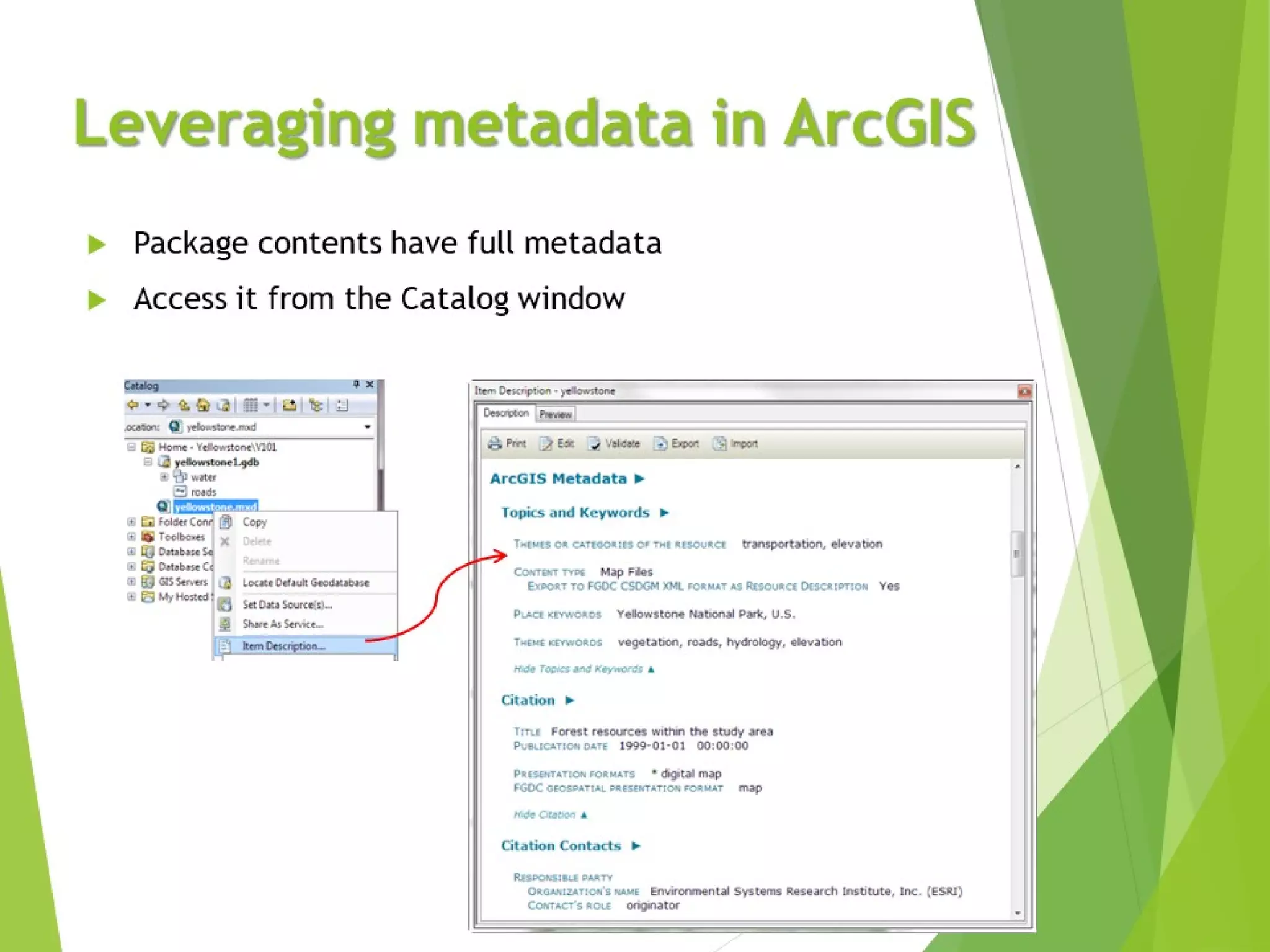 SDI Module II - Metadata in ArcGIS.pdf