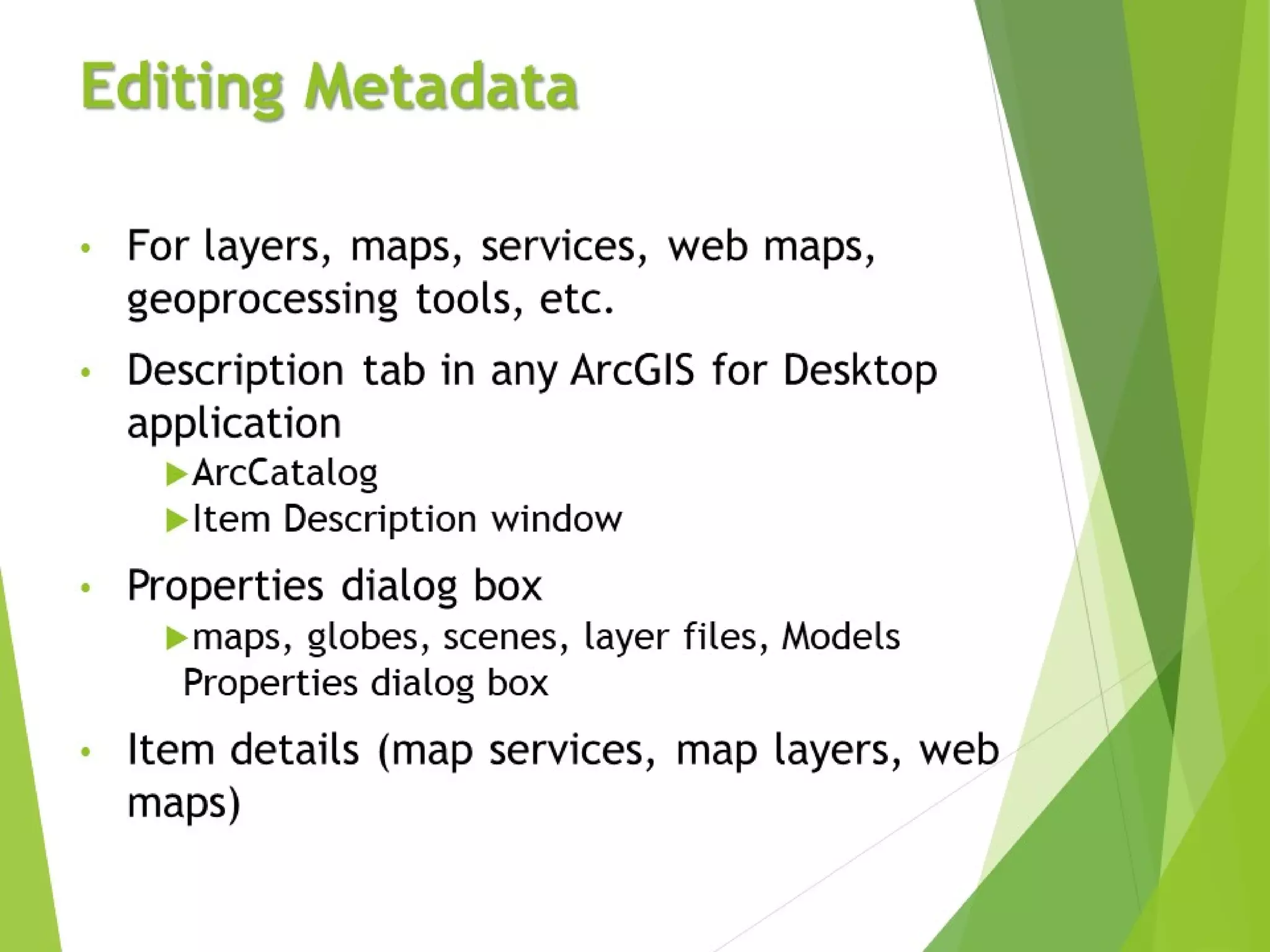 SDI Module II - Metadata in ArcGIS.pdf