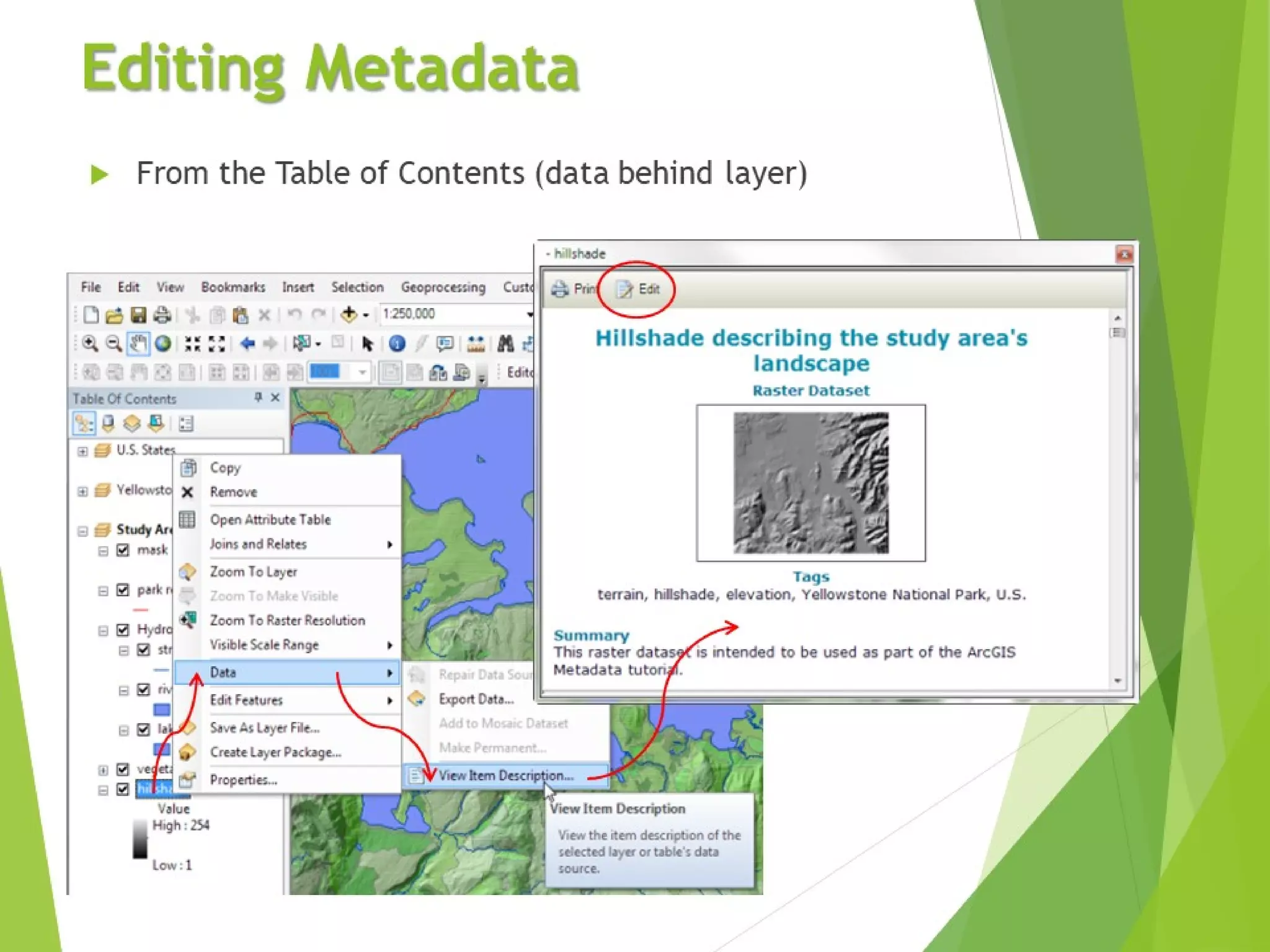 SDI Module II - Metadata in ArcGIS.pdf