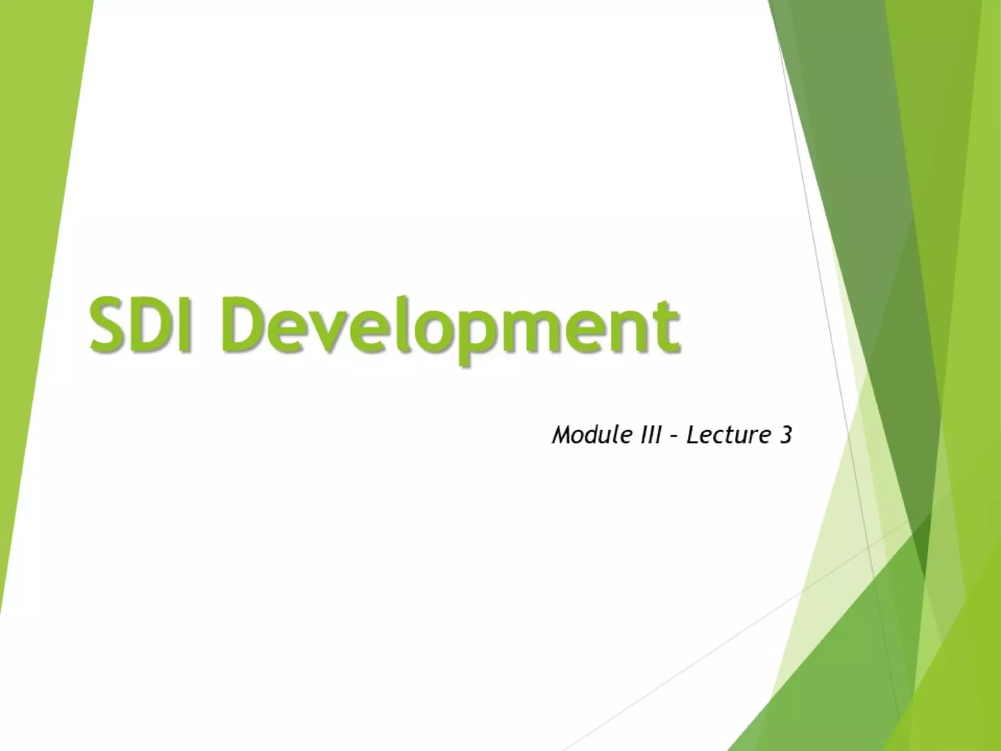 SDI Module III - SDI Development.pdf