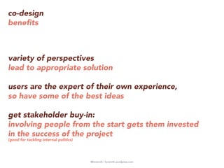 Co-Design: Tips for Involving Users in Design | PPT