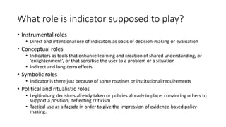 Sustainable development indicators: food for thought or efficient tools ...