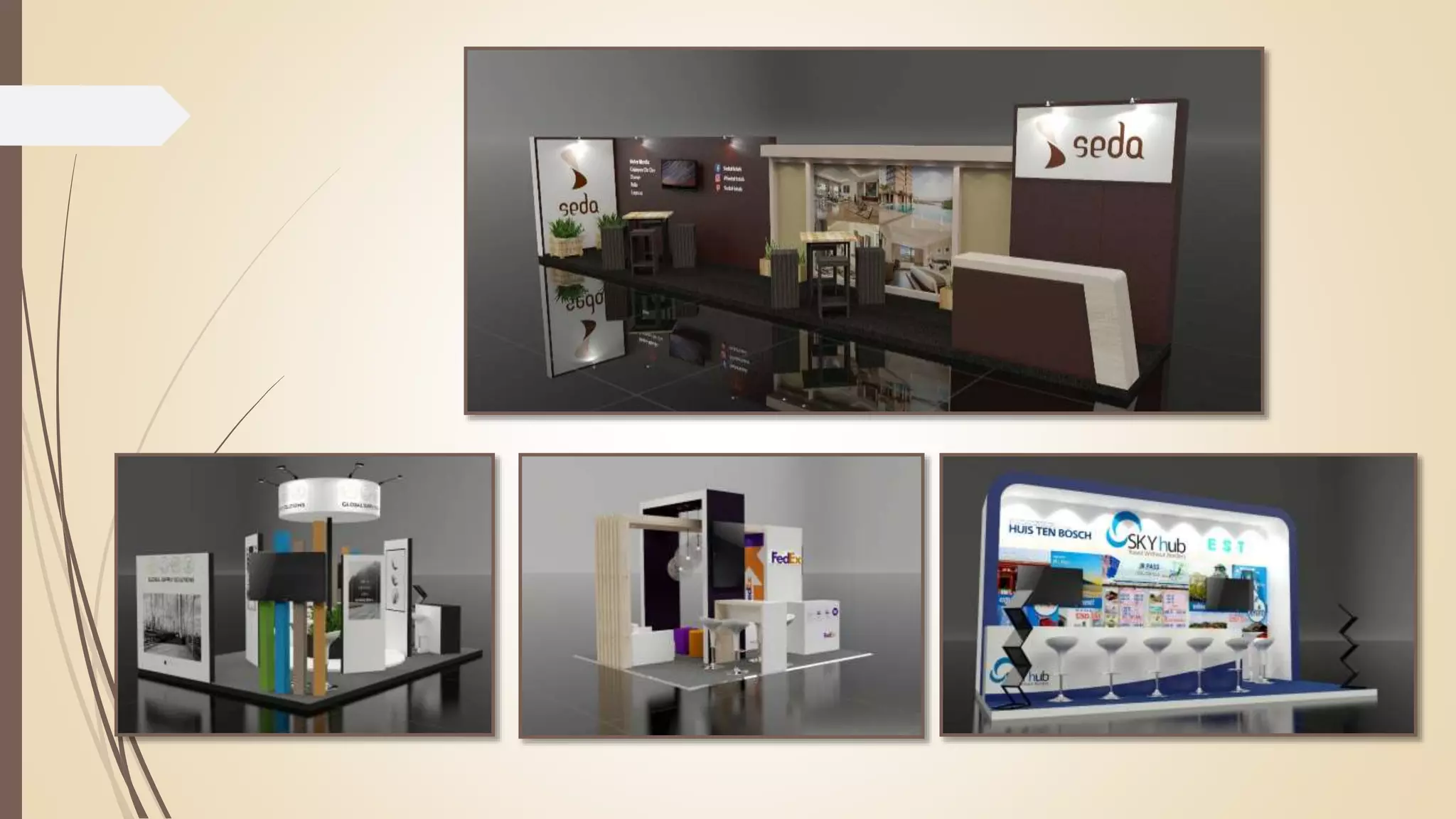 Interior and Exhibit Booth Design Portfolio by Swedish Designs | PPTX