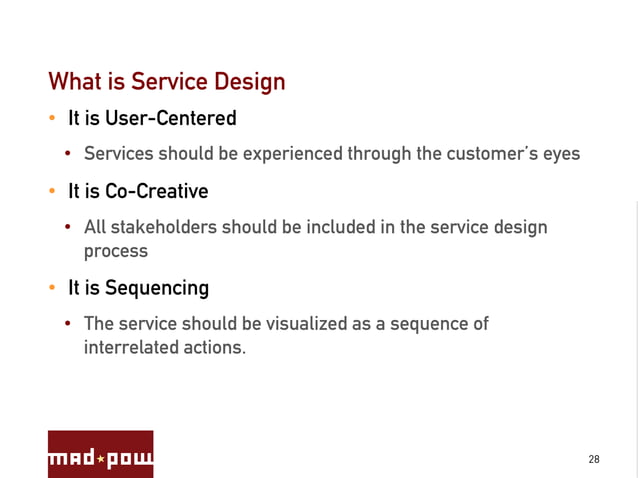 Service Design in Experience Design