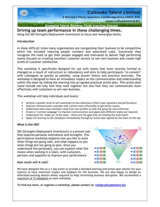 Driving Up Team Performance | PDF