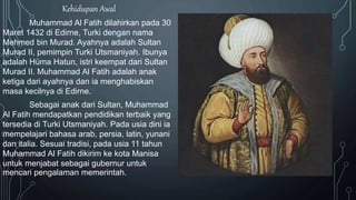 power point tentang sejarah al fatih sang penakluk konstatinopel | PPTX