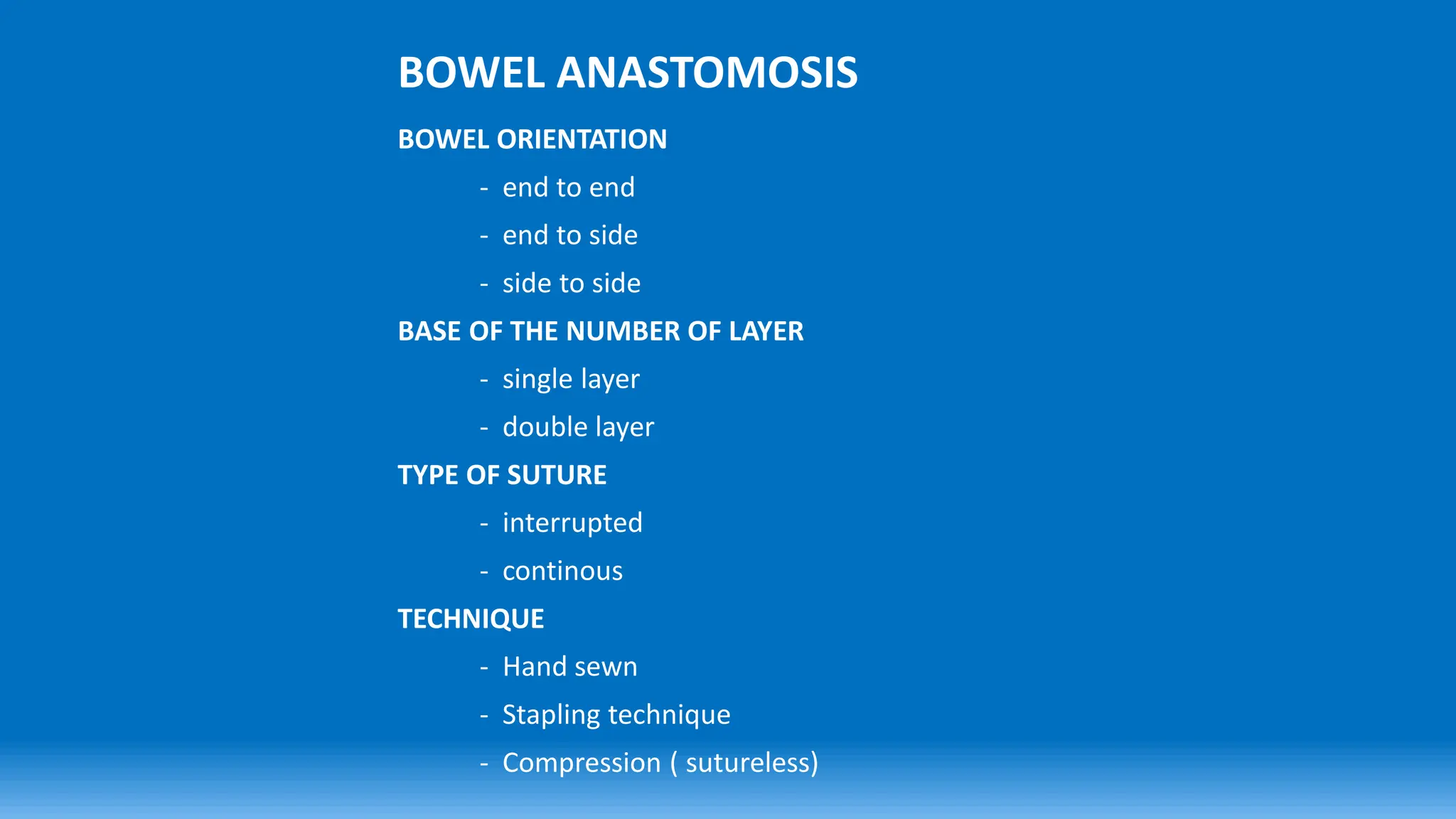 SDK-BOWEL-ANASTOMOSIS ANASHIMS CURERA 1W | PDF
