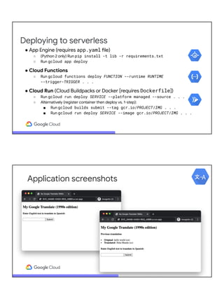 Accessing Google Cloud APIs | PDF