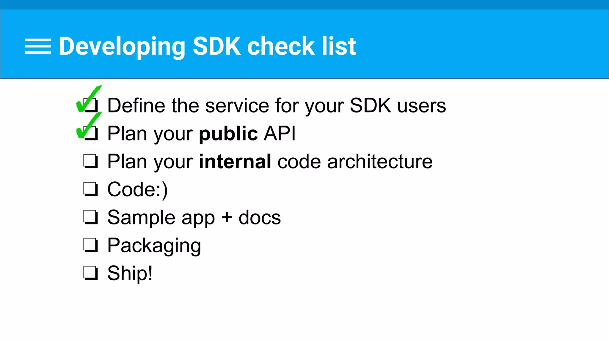 How to build Sdk? Best practices | PPTX | Web Development | Internet