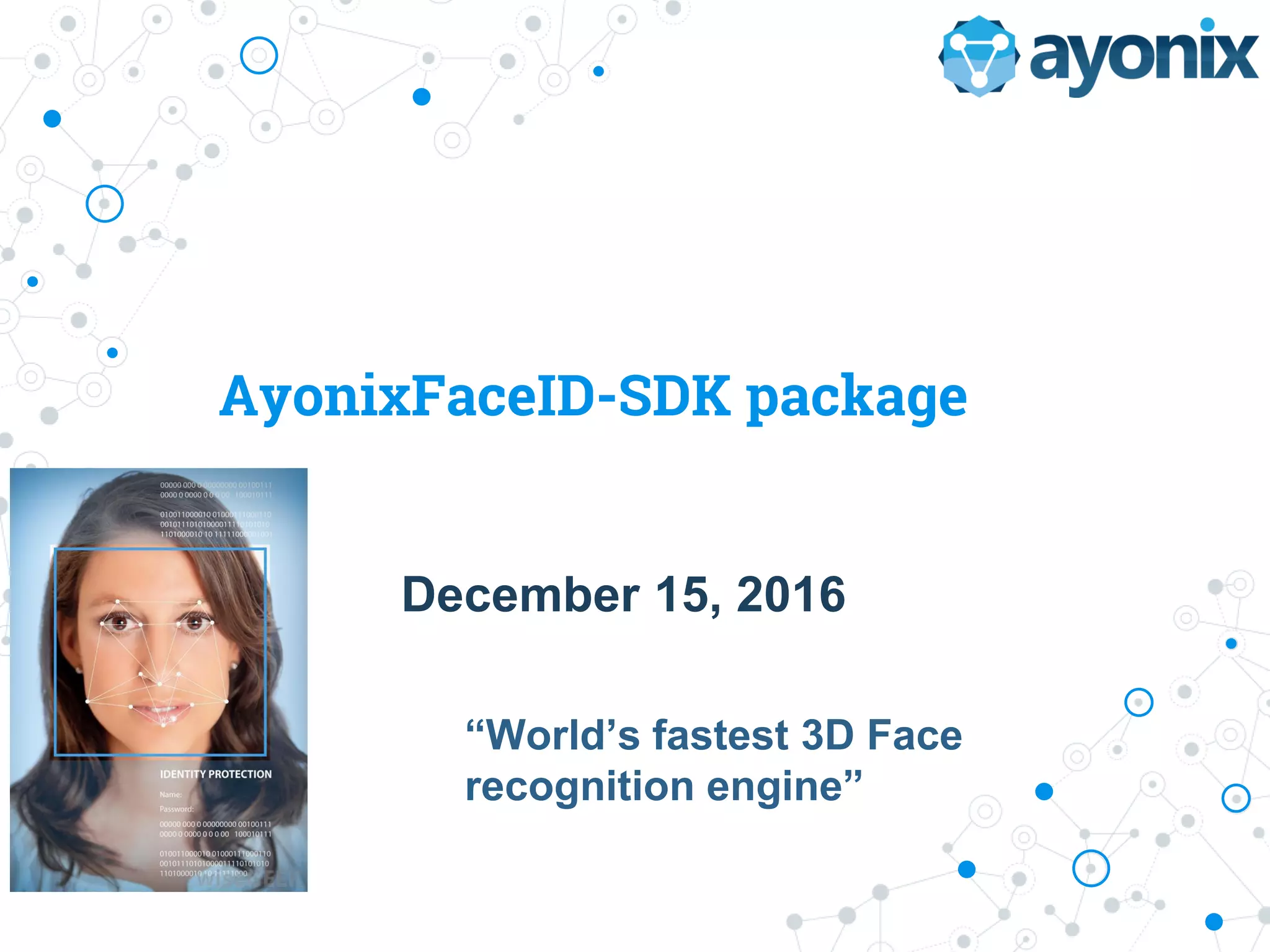 Ayonix FACEID-SDK | PDF