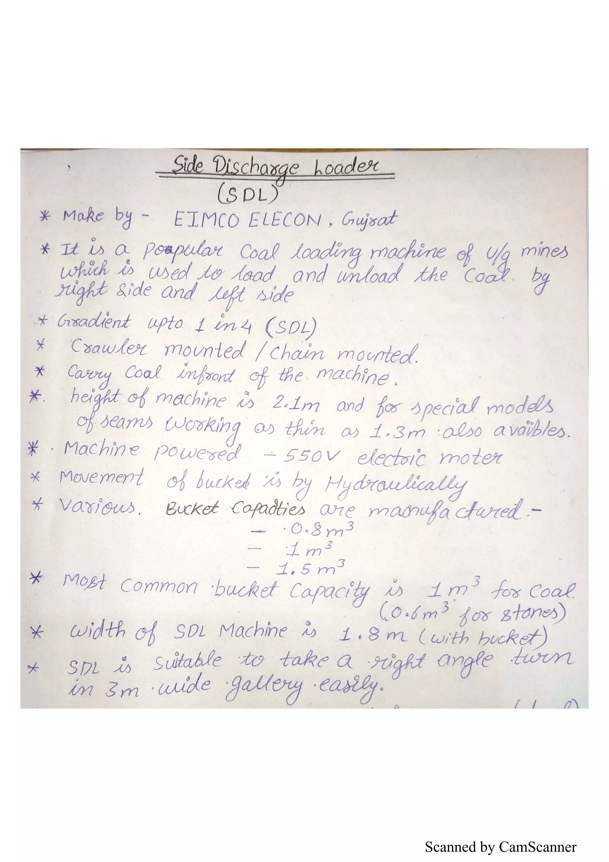 Side Discharge Loader (SDL) / Layout of SDL | PDF