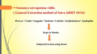 Concept of satvapatana by Dr.Mahantesh Rudrapuri | PPTX