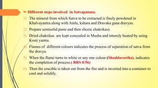 Concept of satvapatana by Dr.Mahantesh Rudrapuri | PPTX