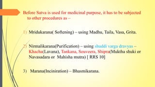 Concept of satvapatana by Dr.Mahantesh Rudrapuri | PPTX
