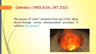 Concept of satvapatana by Dr.Mahantesh Rudrapuri | PPTX