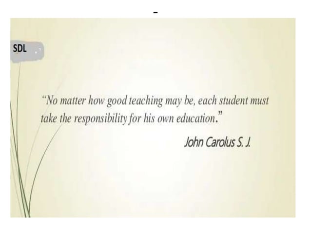 Improving self directed learning through technology | PPT | Free Download