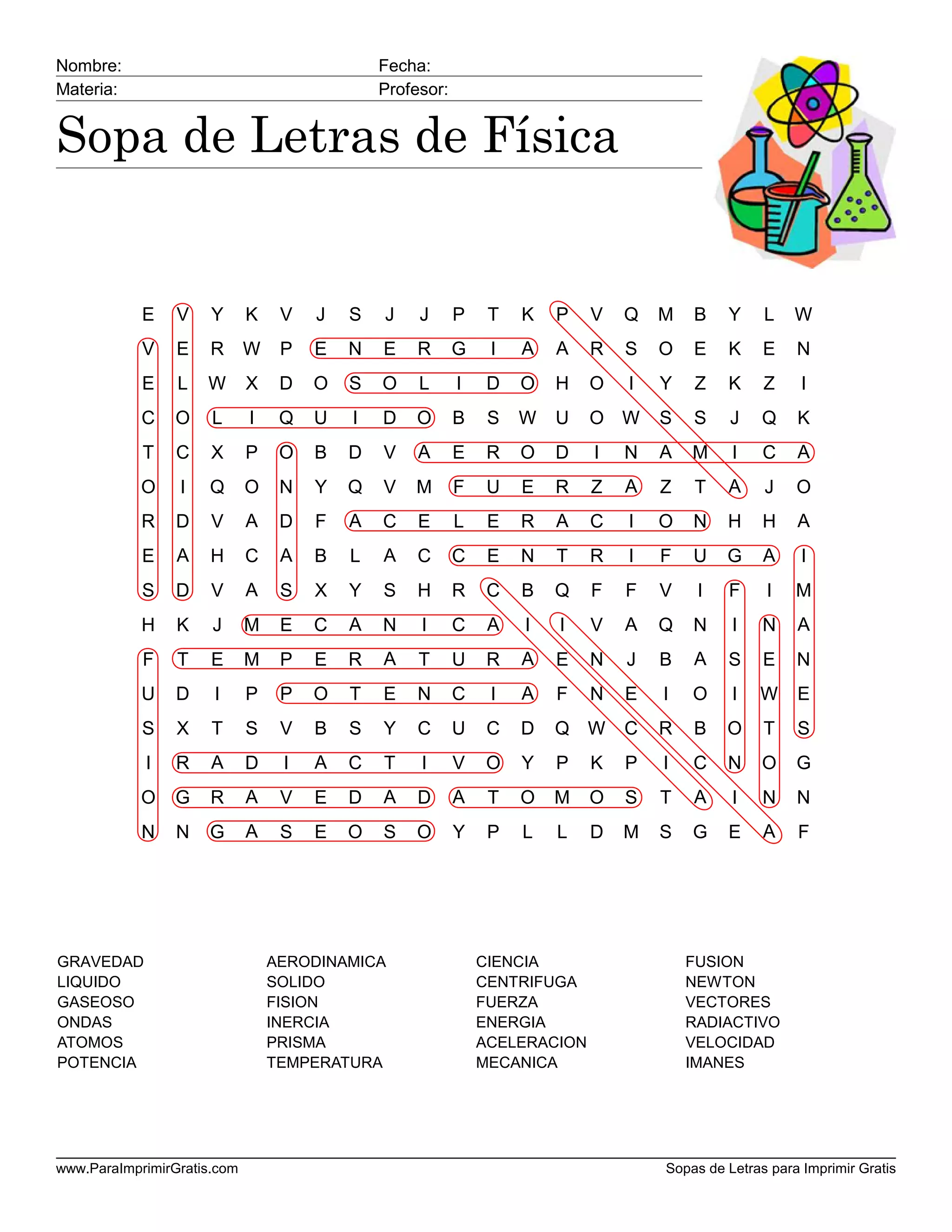 Sopa de letras | PDF