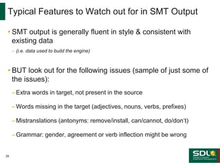 SDL BeGlobal The SDL Platform for Automated Translation | PPT
