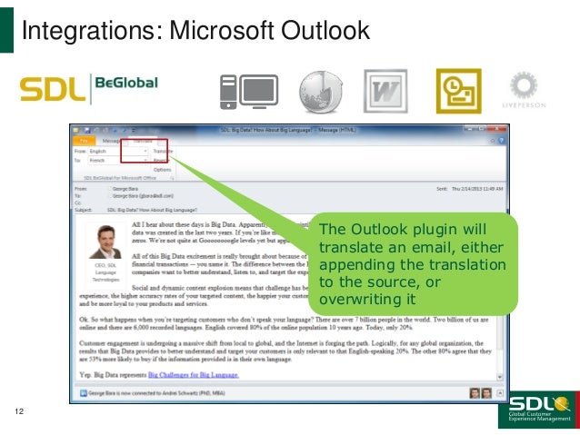 SDL BeGlobal The SDL Platform for Automated Translation