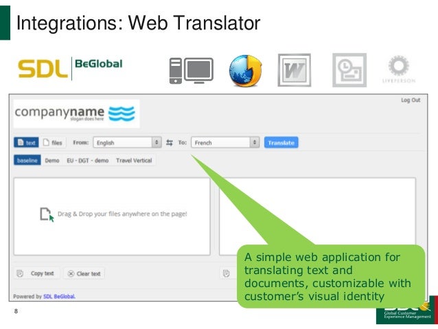 SDL BeGlobal The SDL Platform for Automated Translation