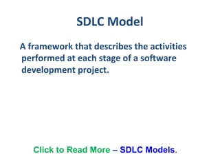 SDLC Models | PPT