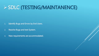 Software Development Life Cycle (SDLC) | PPT
