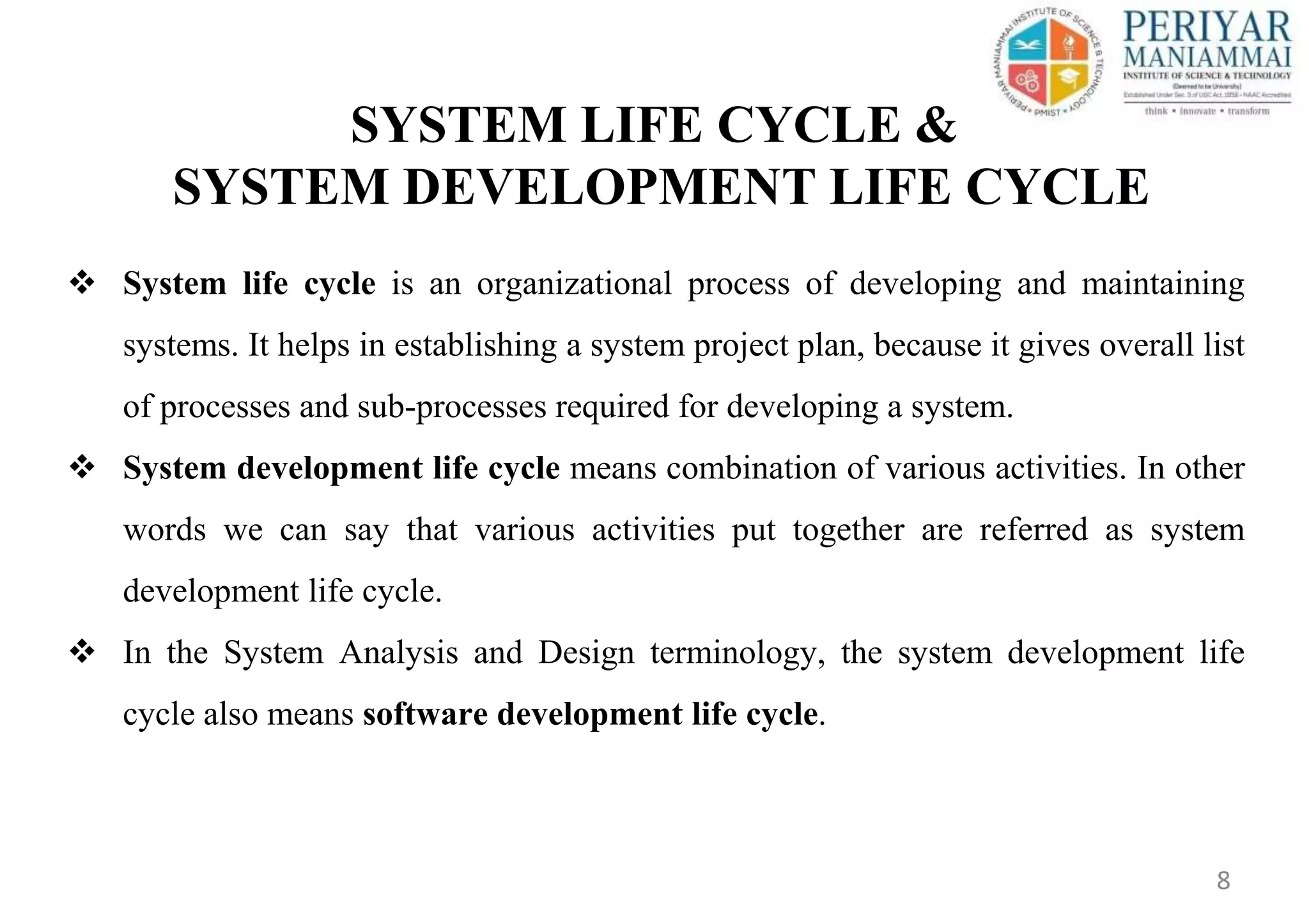 System Development Life Cycle | PPTX