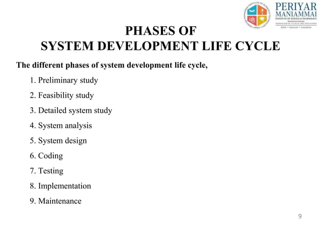 System Development Life Cycle | PPT