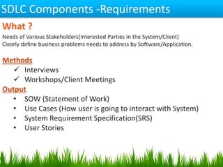 Software Development Life Cycle (SDLC) | PPTX | Operating Systems ...