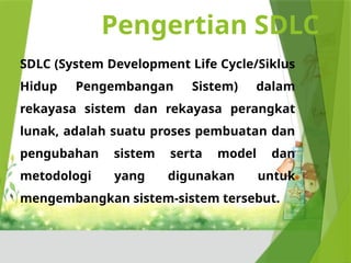 Materi system Development life Cycle (SDLC) | PPTX