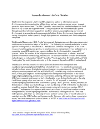 Sdlc checklist | PDF