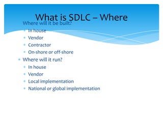 Sdlc framework | PPS | Programming Languages | Computing