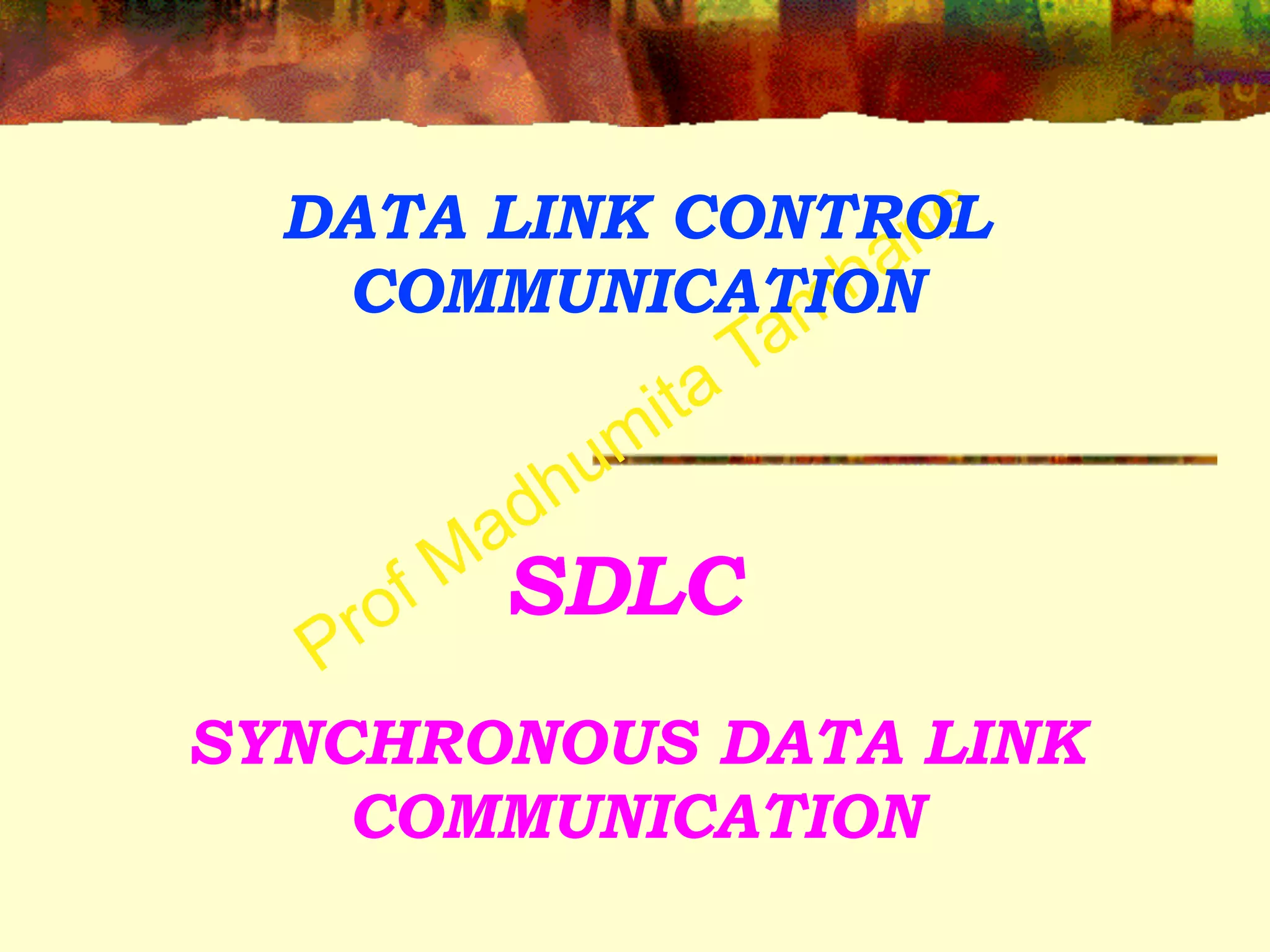 Data Link Synchronous Protocols Sdlc Hdlc Pdf Computer Networking Computing
