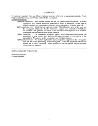 sdlc-Lecture2.doc System analsysis and design | PDF