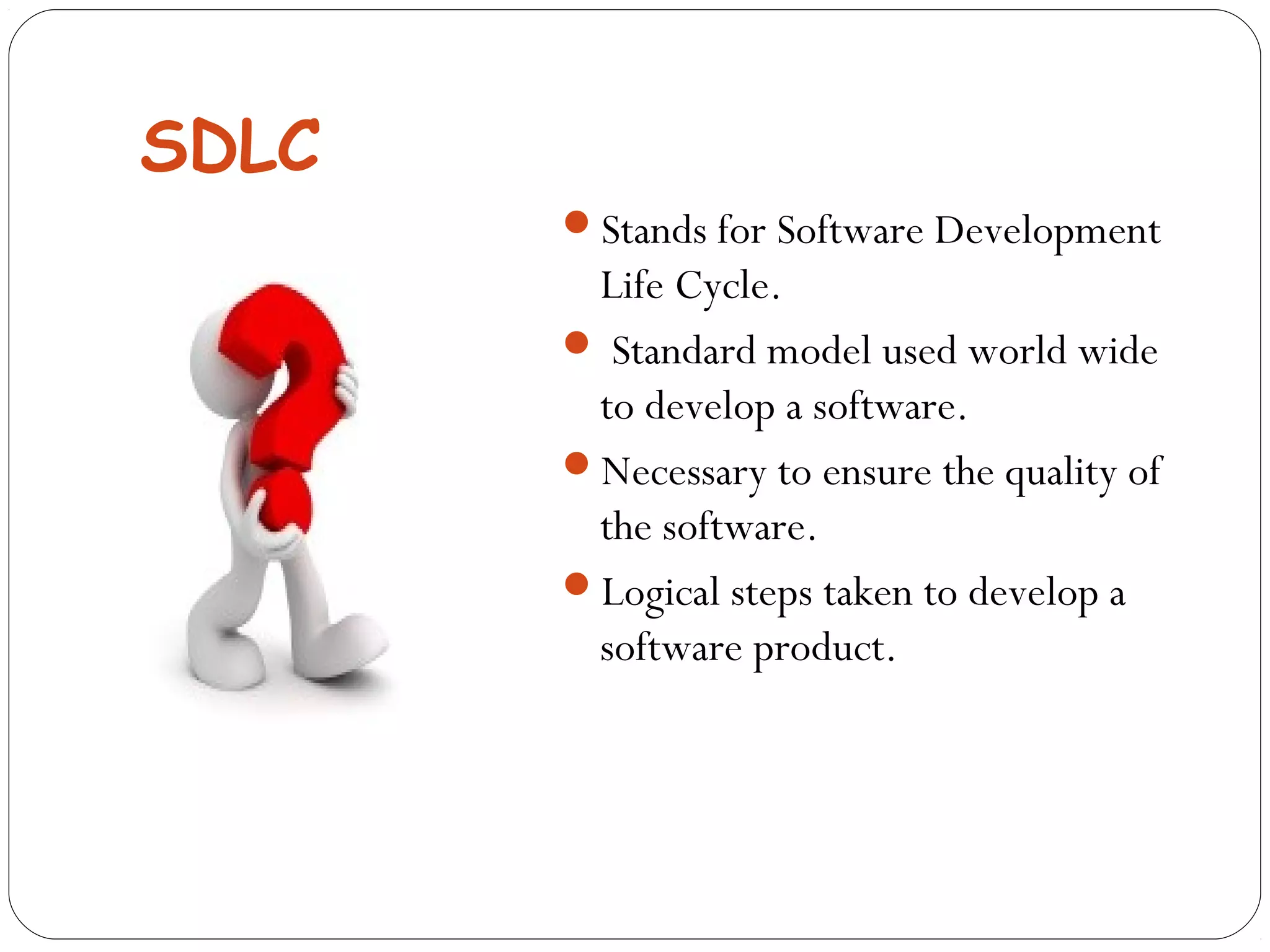SDLC- concept and models | PPT