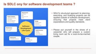 sdlc in a nutshell with applied work flow | PPT
