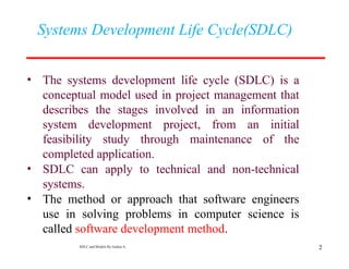 Software Development Life Cycle and Models.pptx