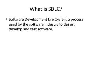 SDLC_Basics_testing_functional testing_n | PPT
