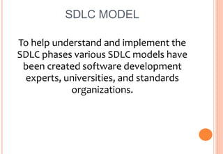 SDLC MODEL | PPT