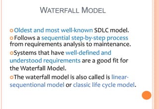 SDLC MODEL | PPT